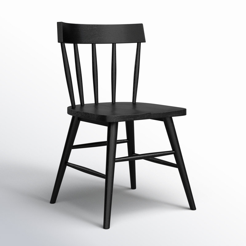 Meisha Solid Wood Slat Back Dining Chair
